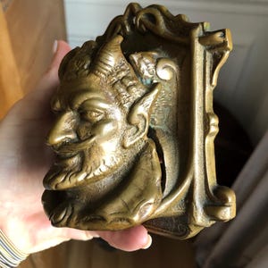 Antique Devil Match Holder With Striker Cast Metal Bronze Finish - Etsy