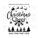 Christmas Cheer SVG Design Winter Holiday Design File Snowy Trees ...