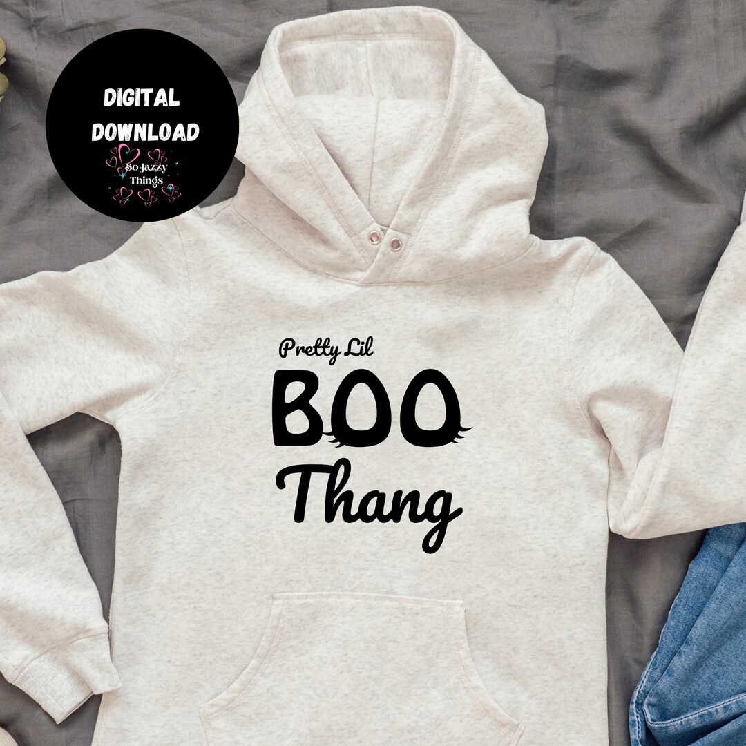 Pretty Lil Boo Thang SVG PNG PDF Halloween Boo Quote Digital - Etsy