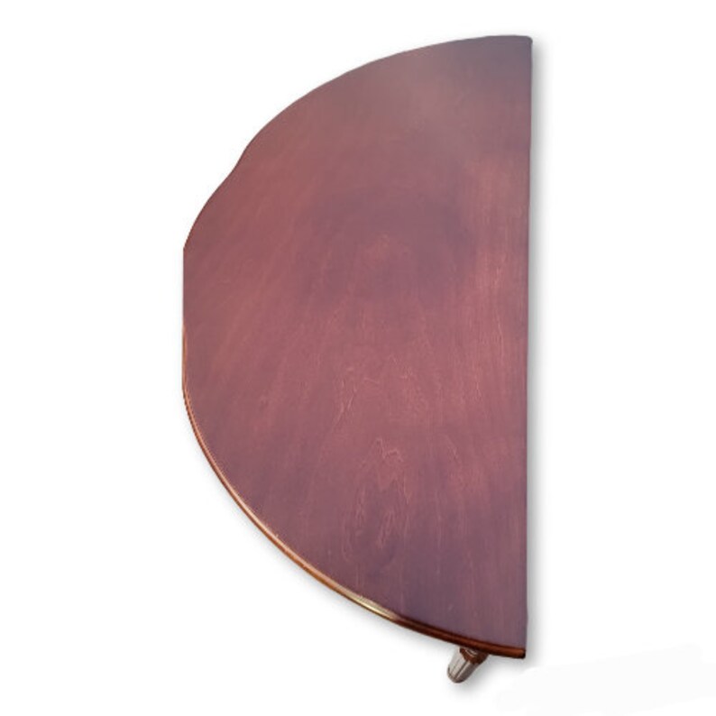 1980s Wooden Demilune Table - Etsy