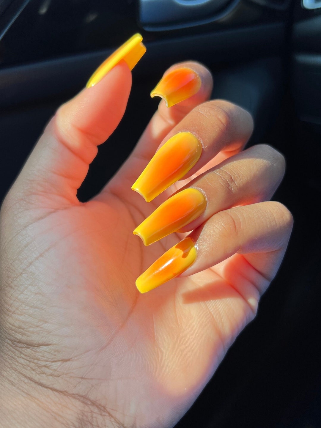 Summer Aura Nails - Etsy
