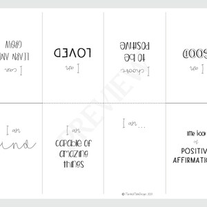 Positive Affirmations Mini Booklet Zine Therapy Counseling Coloring - Etsy