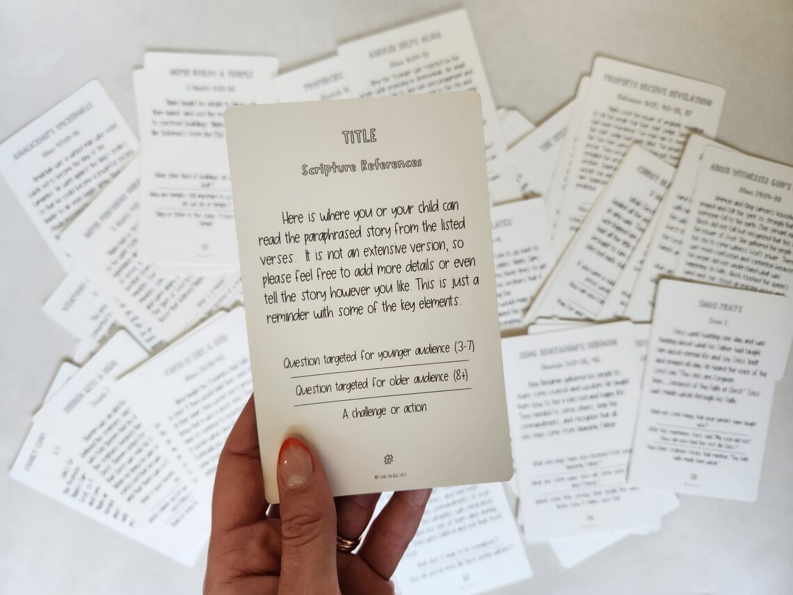 PRINTABLE SCRIPTURE Cards Book of Mormon Scripture Cards Digital ...