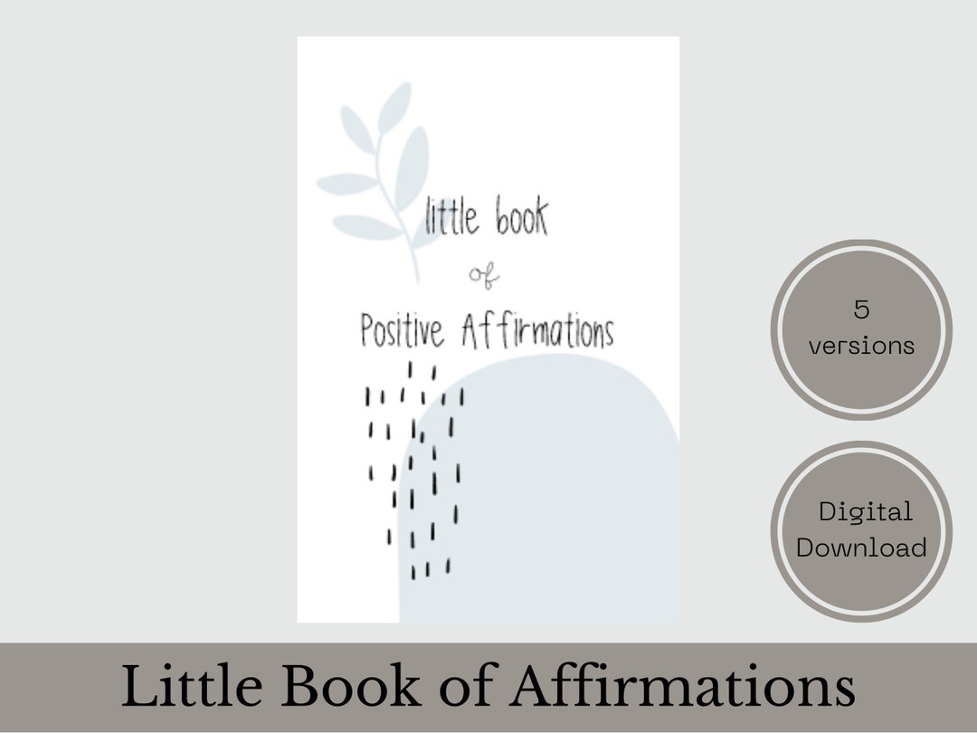 Positive Affirmations Mini Booklet Zine Therapy Counseling Coloring - Etsy