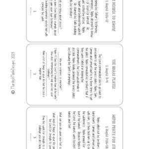 PRINTABLE SCRIPTURE Cards Book of Mormon Scripture Cards Digital ...