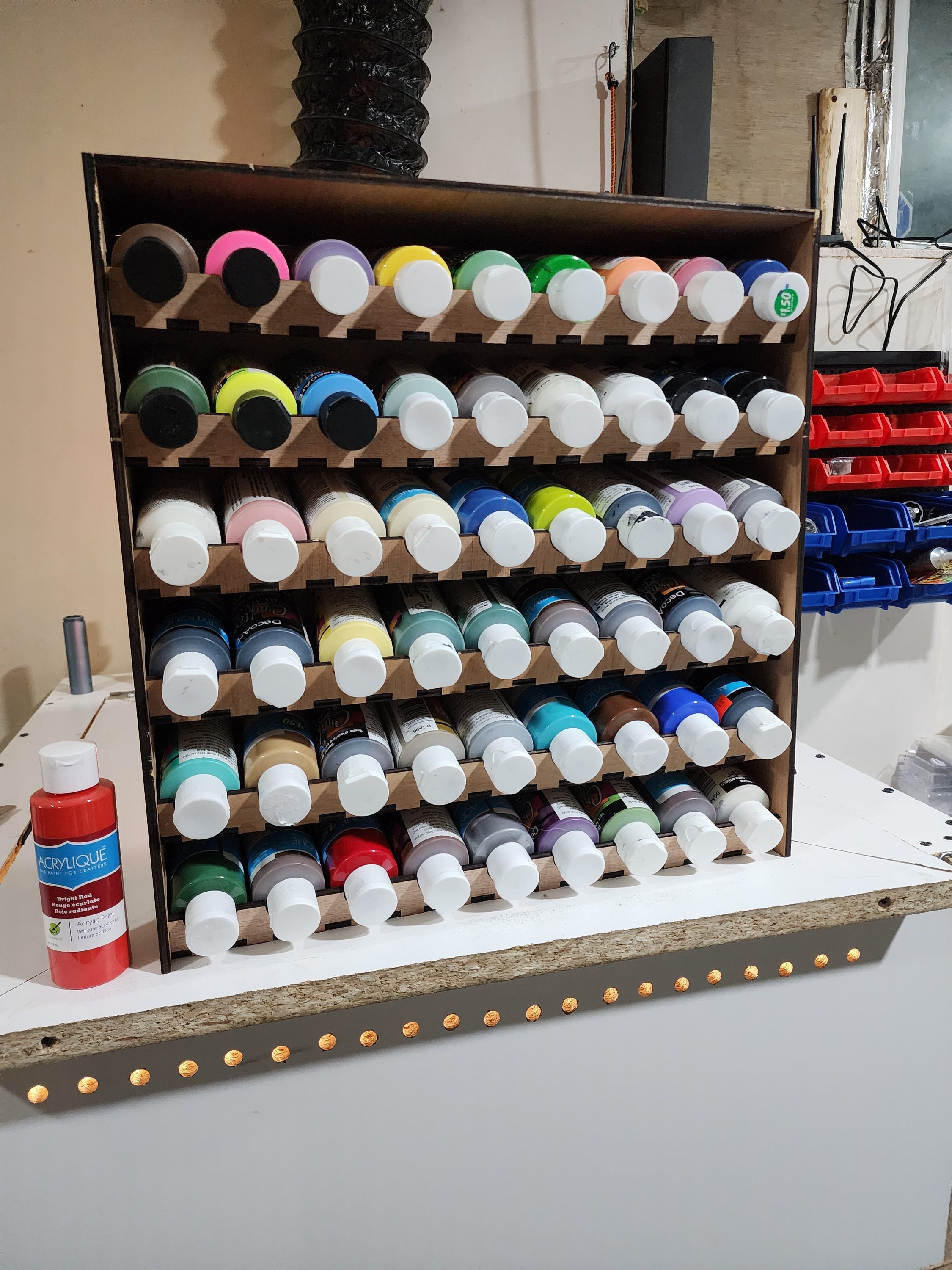 Craft Paint - 4oz Bottle - Storage Rack - Digital Files - Etsy