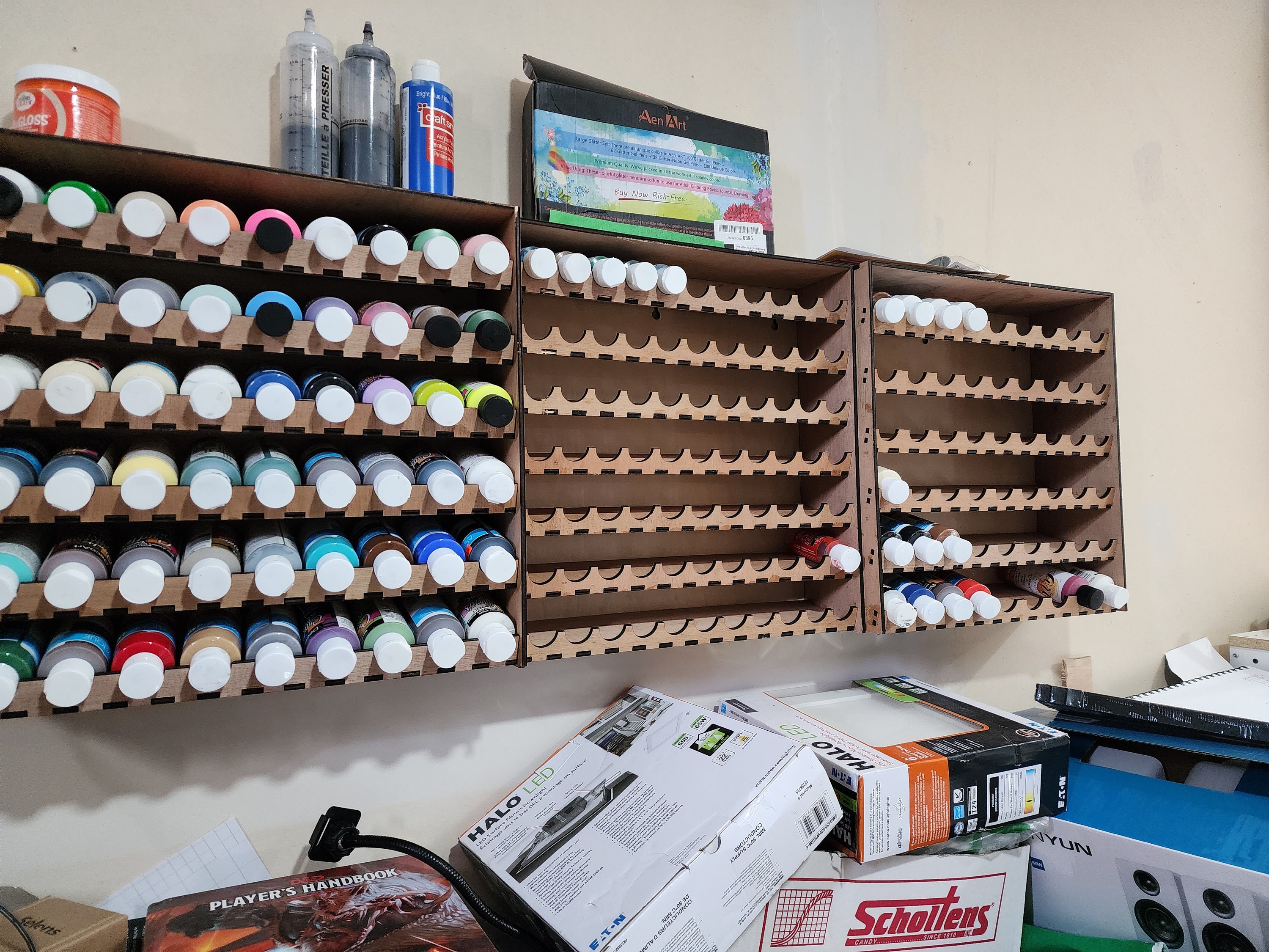 Craft Paint COMBO DEAL! - 2oz and 4oz Bottle - Storage Racks - Digital ...