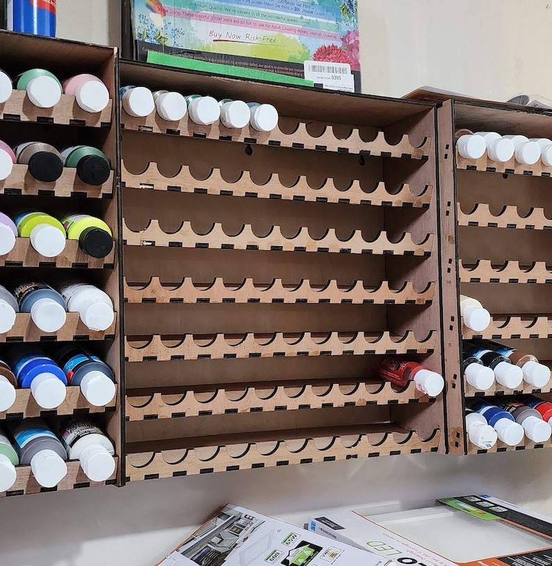 Craft Paint - 2oz Bottle - Storage Rack - Digital Files - Etsy