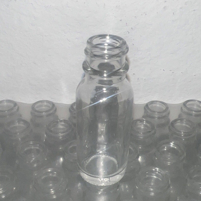 1/2 OZ [15 ML] Clear Boston Round Glass Bottles *bottle Only-*no Cap* PACK 180 - Etsy Australia