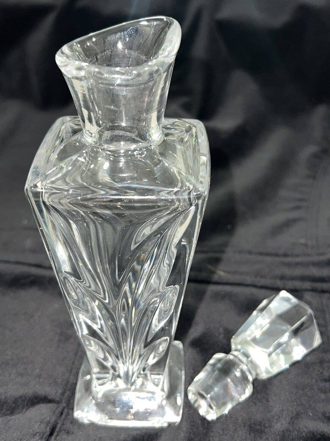 Royal Limited Crystal Perfume Bottle Art Nouveau Style Large Clear ...
