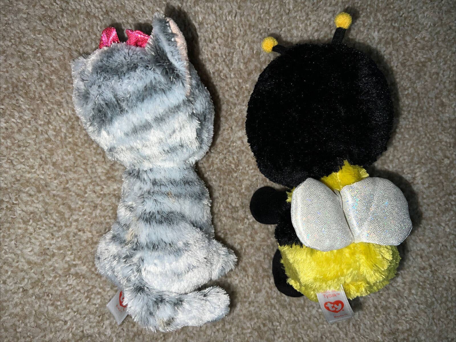 Ty Beanie Boos Buzby the Bee 7" & Kiki-cat 2016 100% Tysilk - Etsy