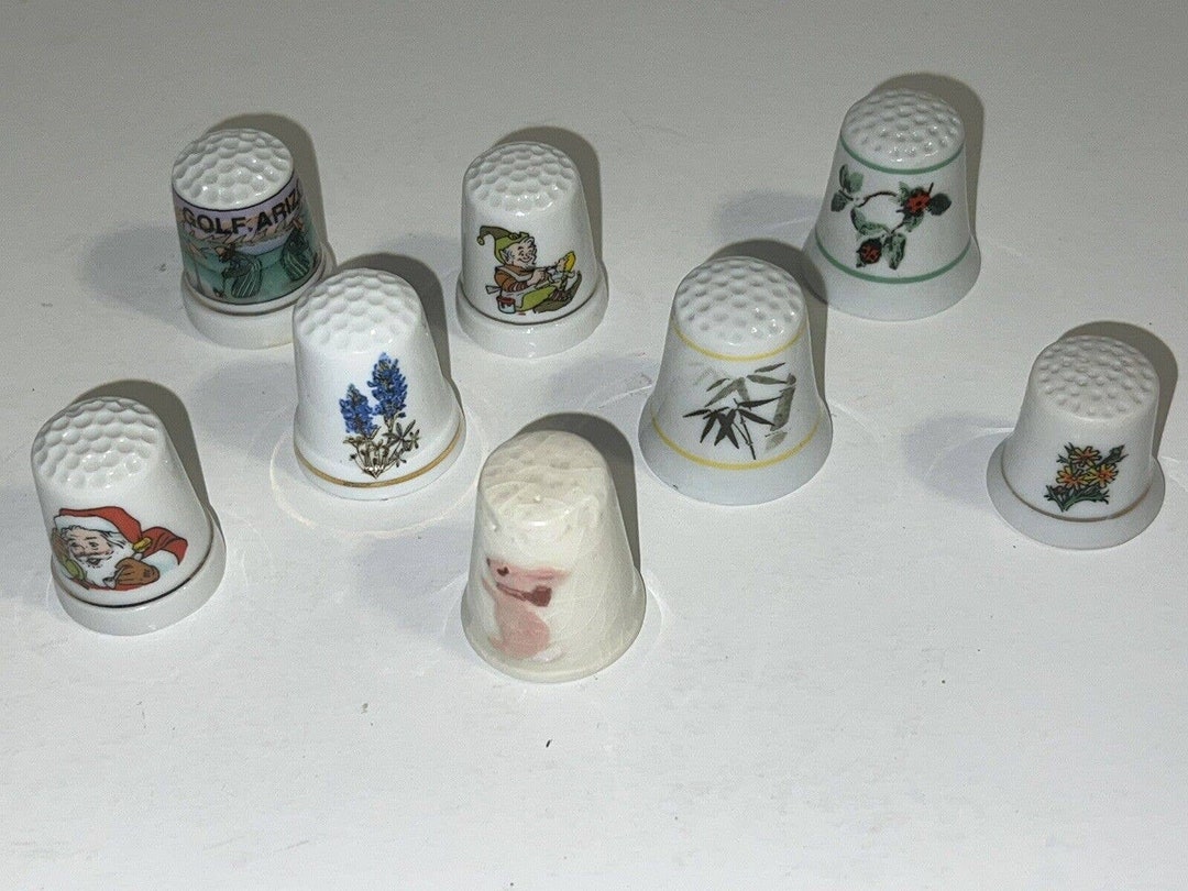 Vintage Thimbles Lot of 8 - Etsy