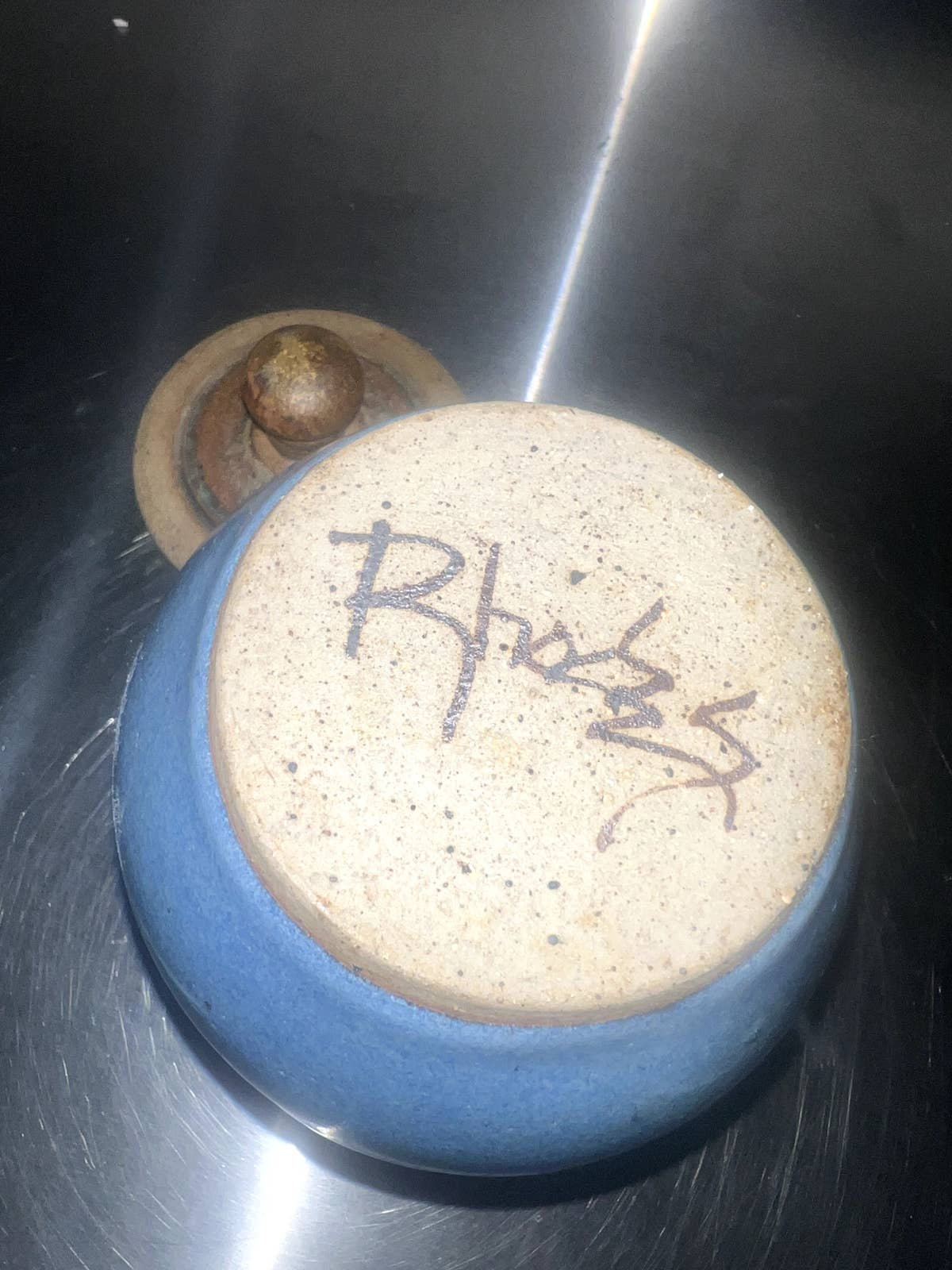 Rhodes Pottery Jar, Rhodes Stoneware Signed - Etsy