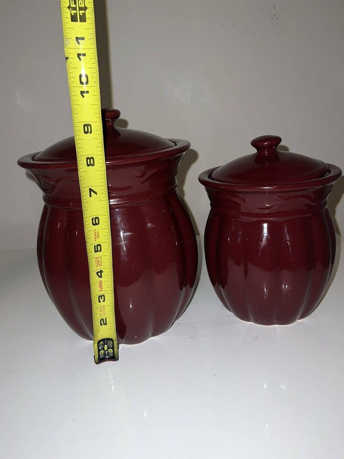 Celebrating Home Stoneware Collection Canisters Jar Set of 2 With Lids ...