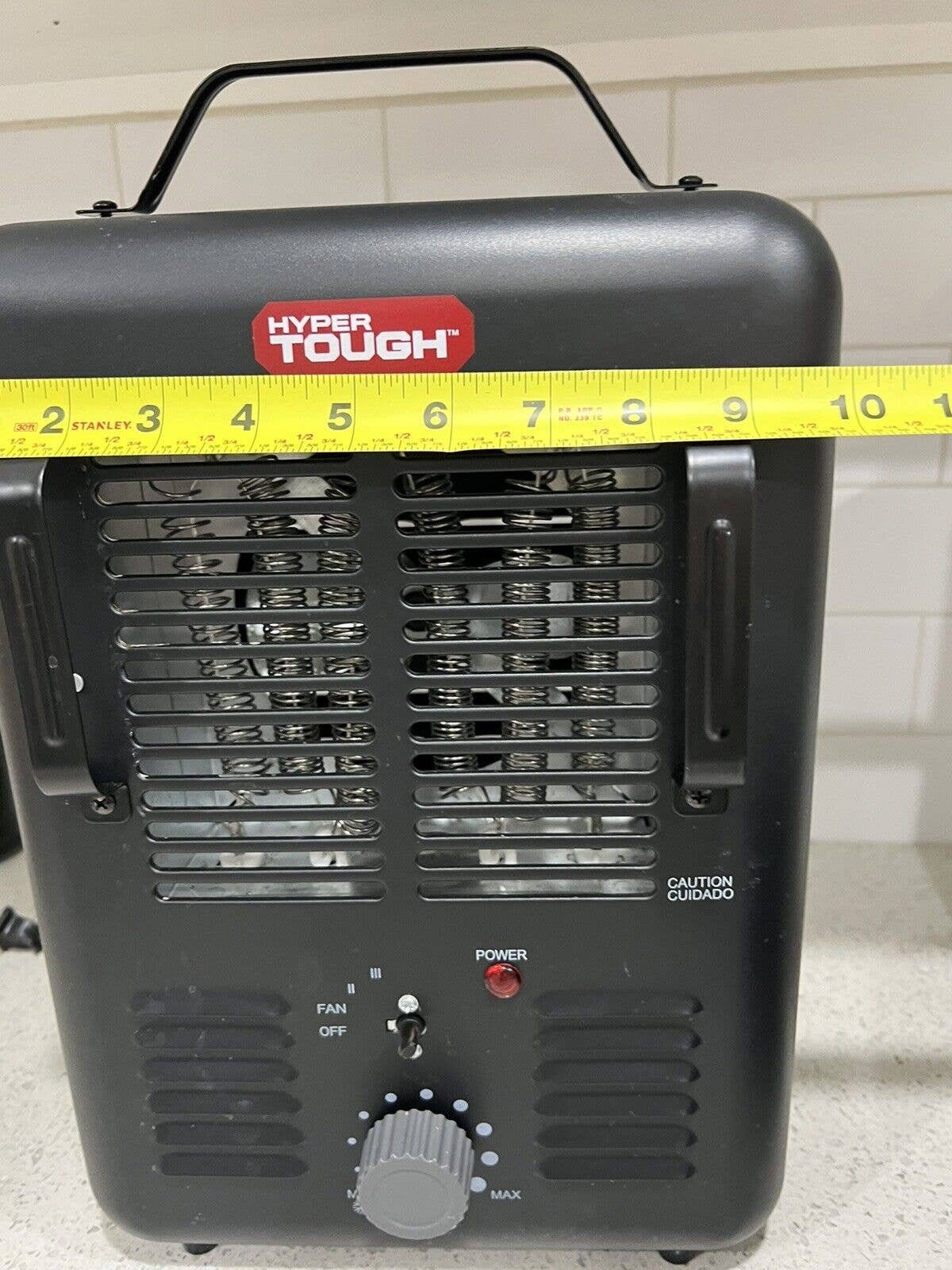Hyper Tough 1500W Utility Space Heater Fan-forced Type Indoor Black ...
