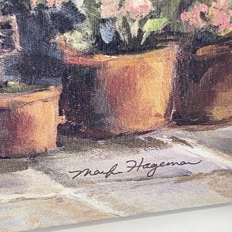 20” X 20" L'artisan FLEURISTE by MARILYN HAGEMAN Flower Street ...