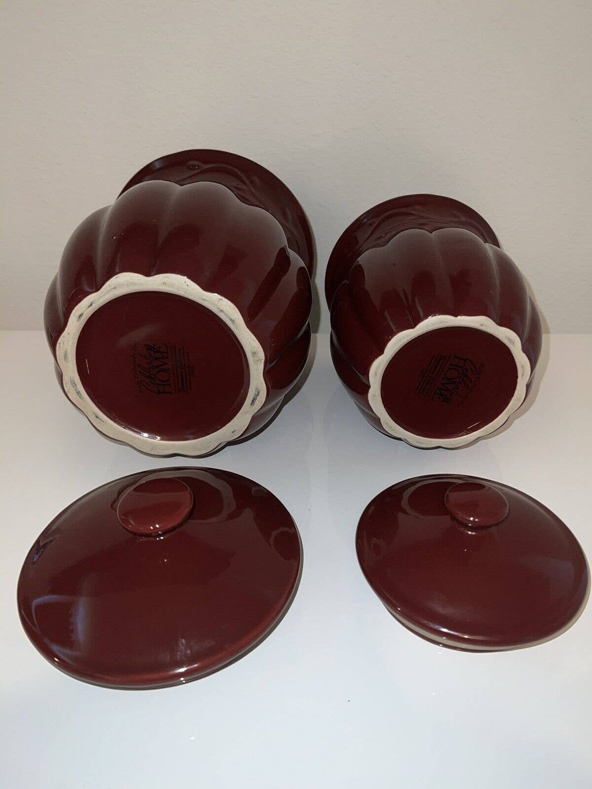 Celebrating Home Stoneware Collection Canisters Jar Set of 2 With Lids ...