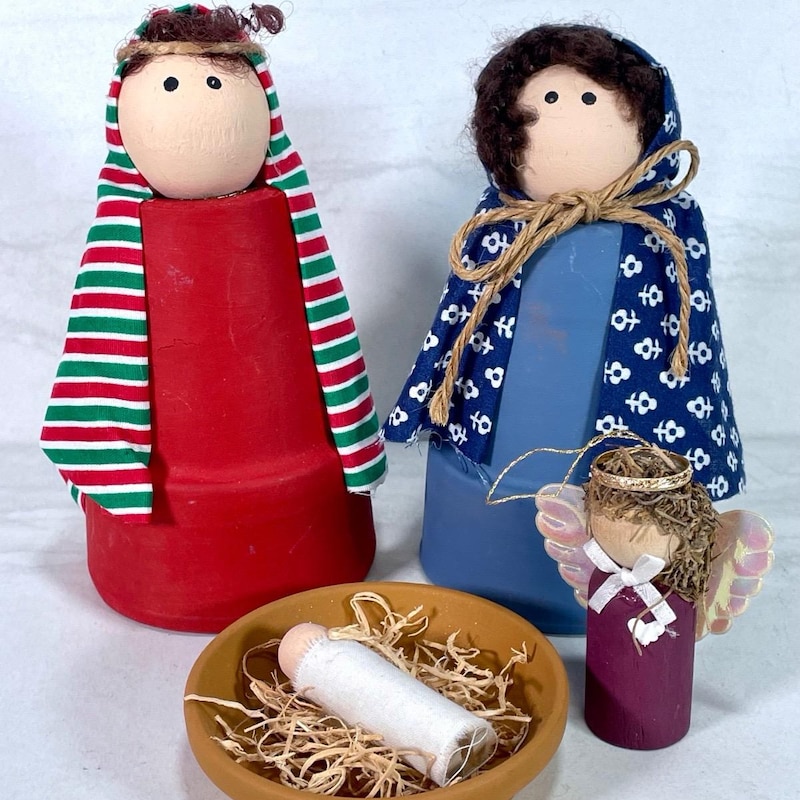Terracotta Nativity - Etsy