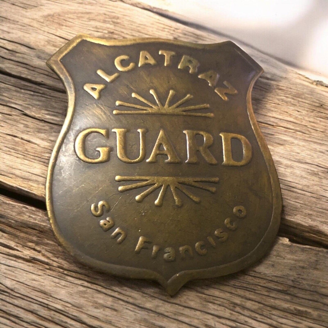 Antique Style Badge Insignia Alcatraz Guard San Francisco Vintage ...