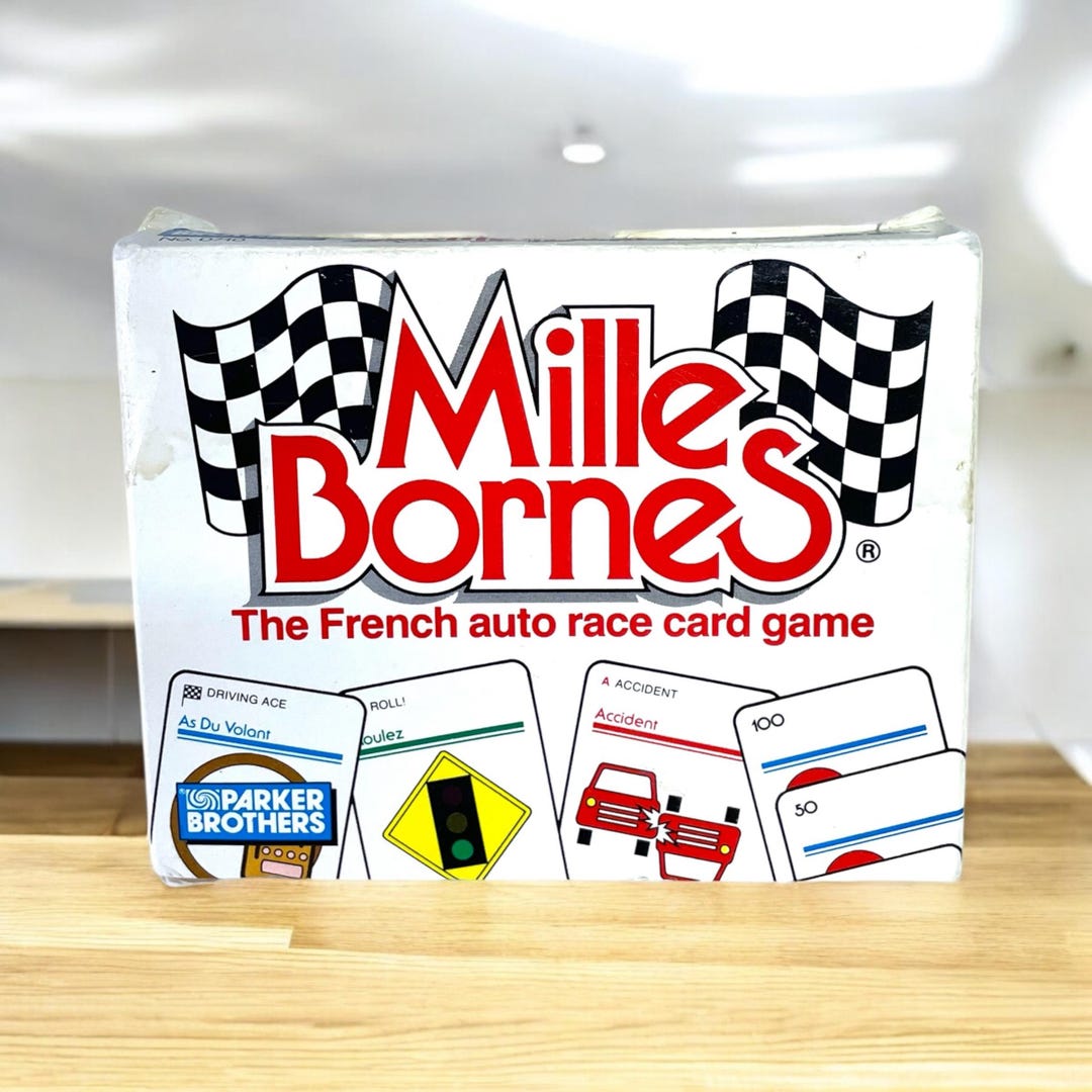Vintage 1988 Milles Bornes the French Auto Race Card Game Unopened ...