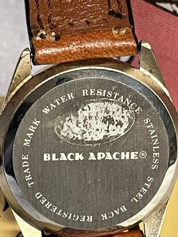 Vintage Black Apache Watch and Bandana Set in Origina… - Gem