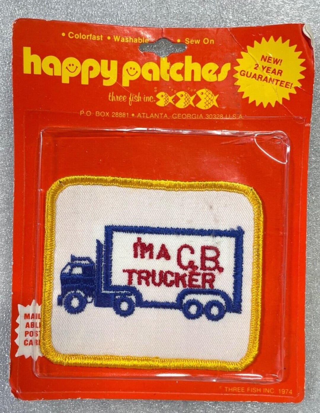 Vintage 1974 "i'm a CB Trucker" Patch Carded UNOPENED - Etsy