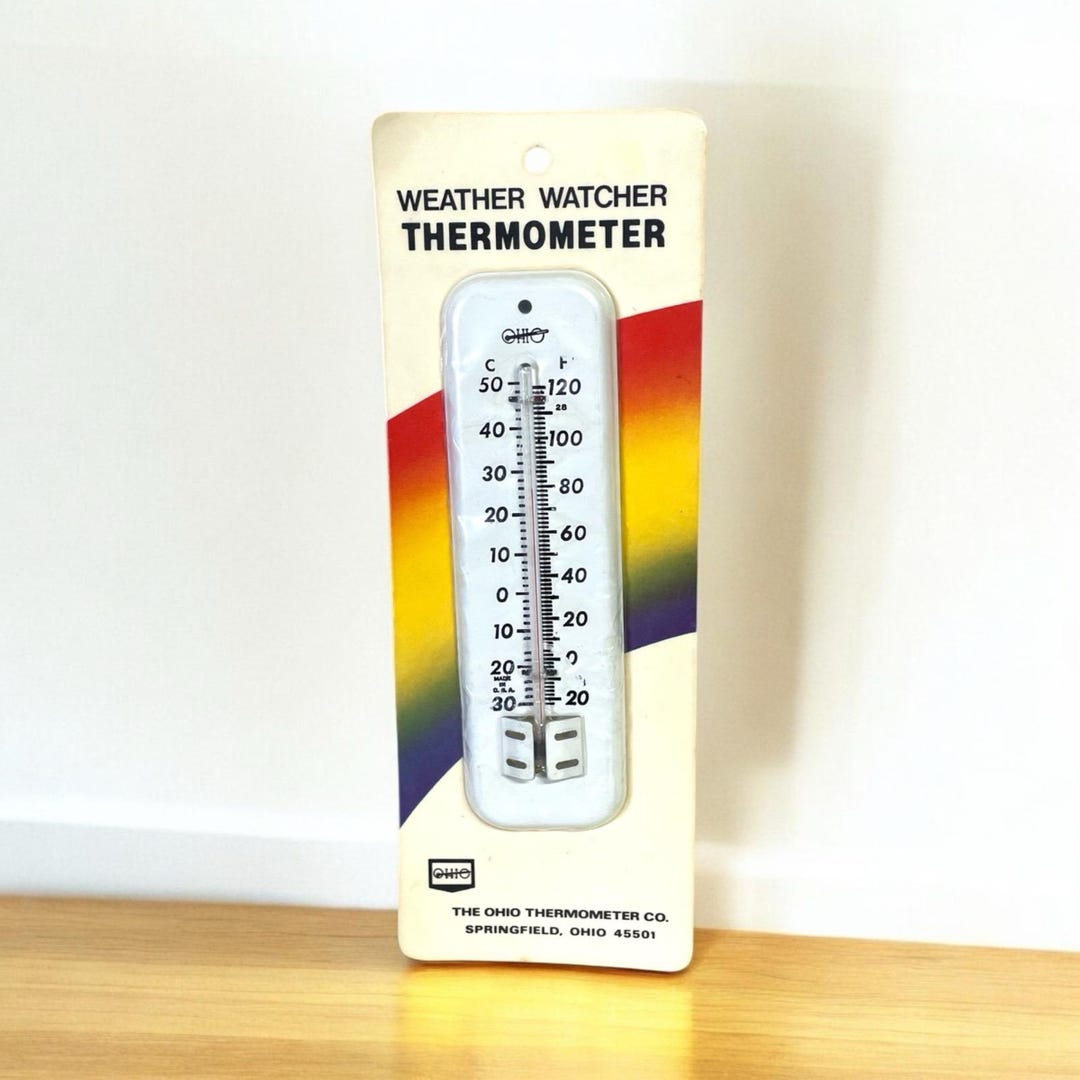 New Vintage 1980s Weather Watcher Thermometer Ohio Thermometer Co ...
