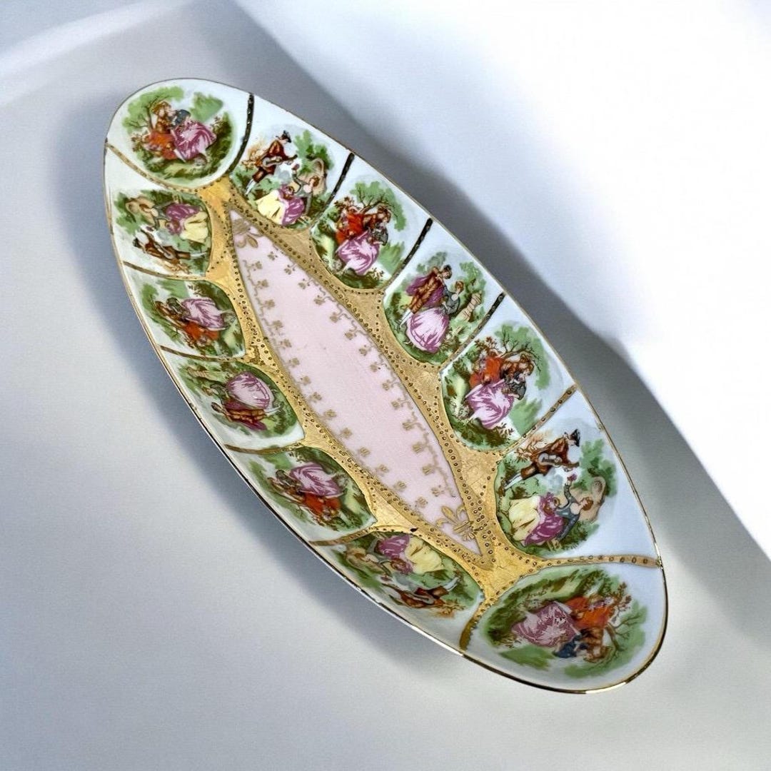 Vintage ROYAL VIENNA Beehive 55/1102 Porcelain Dish — Hand-painted W ...