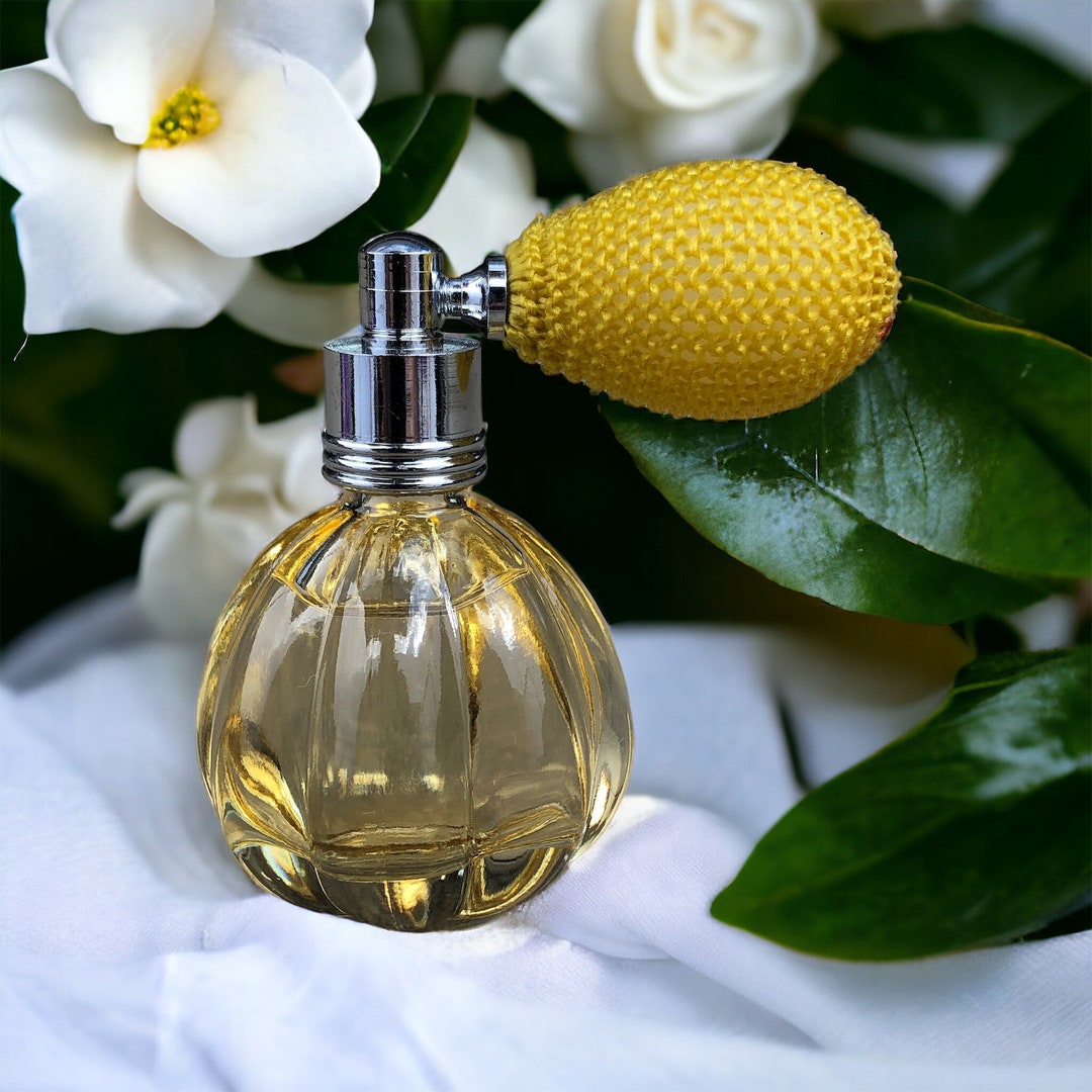 French Gardenia Flower Eau De Toilette in Retro Glass Spray Floral ...