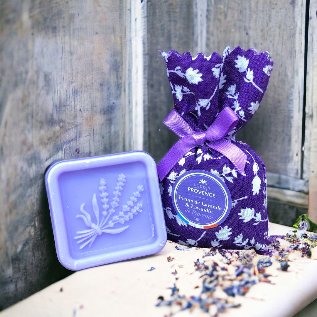 Lavender Soap & Sachet Set: Provence Essential Oil, Natural - Etsy
