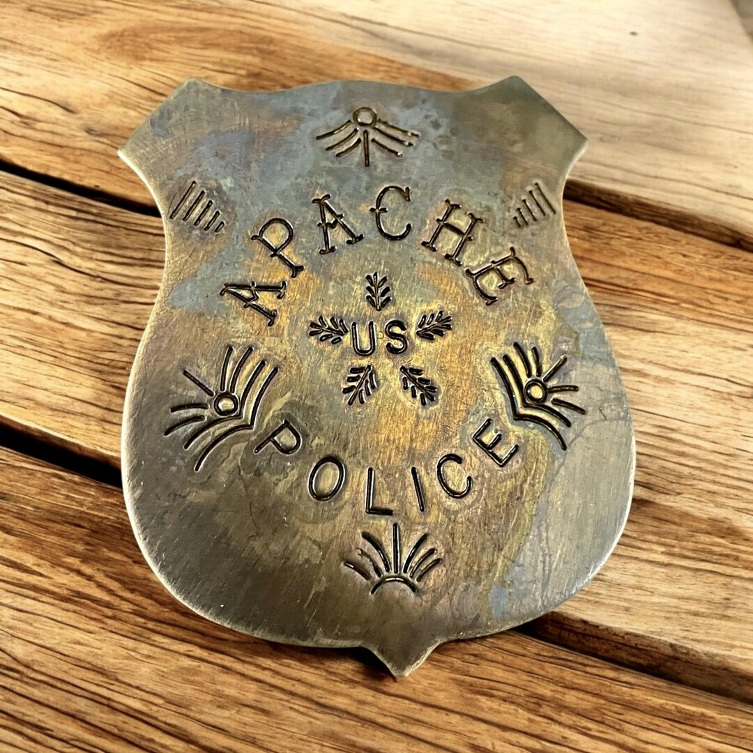 Old West Western Americana Badge Insignia Tribal Apache Vintage Patine ...