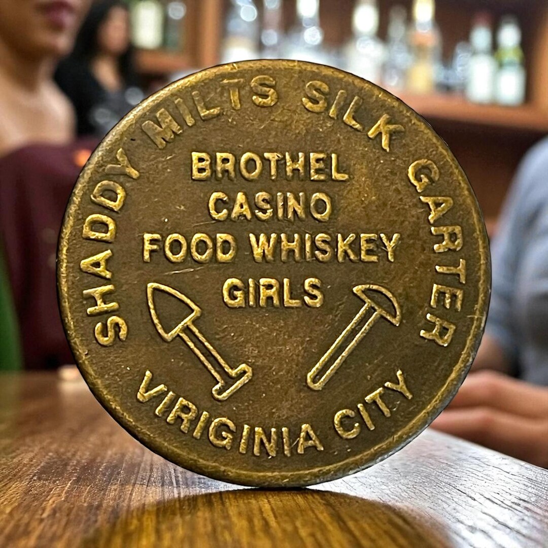 Virginia City Nevada Saloon Brass Token, Shady Milts - Etsy