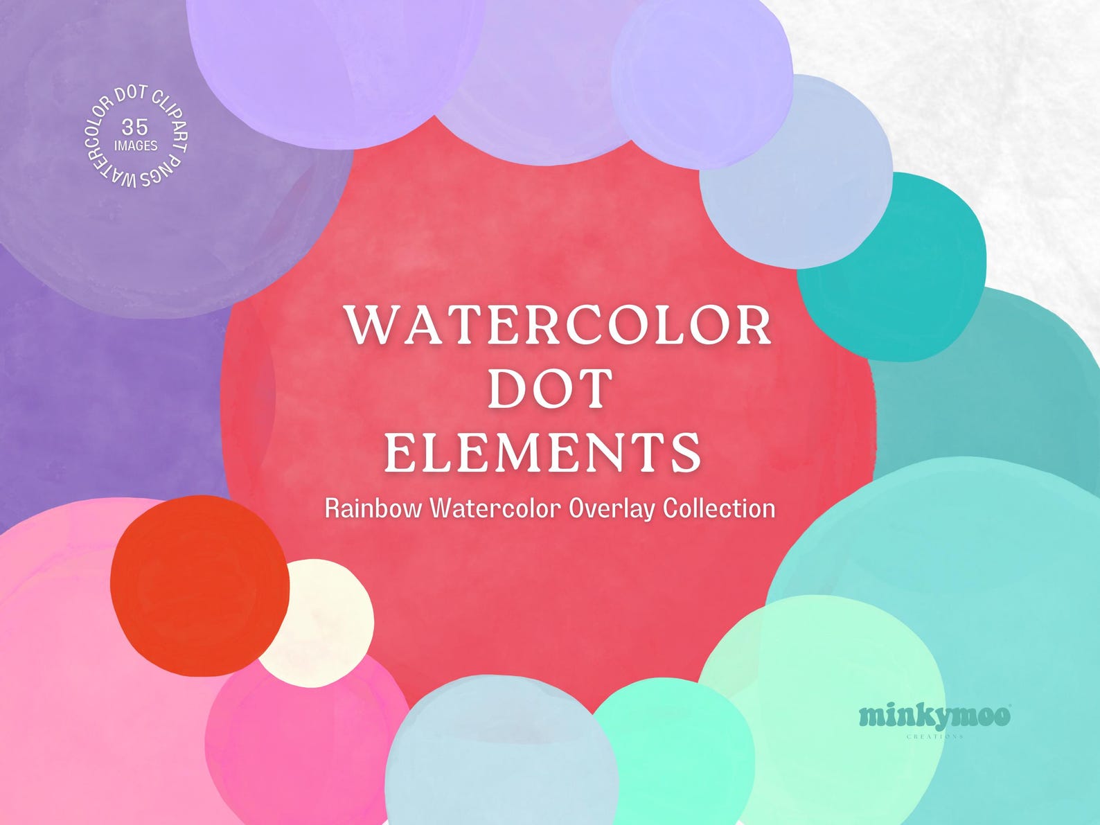 30 Rainbow Watercolor Shapes, Clipart Designs, Watercolor Designs ...