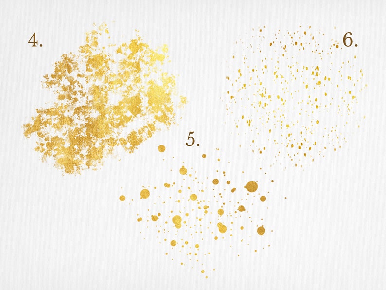 20 Pastel and 10 Gold Abstract Designs, Watercolor Clipart, Abstract ...