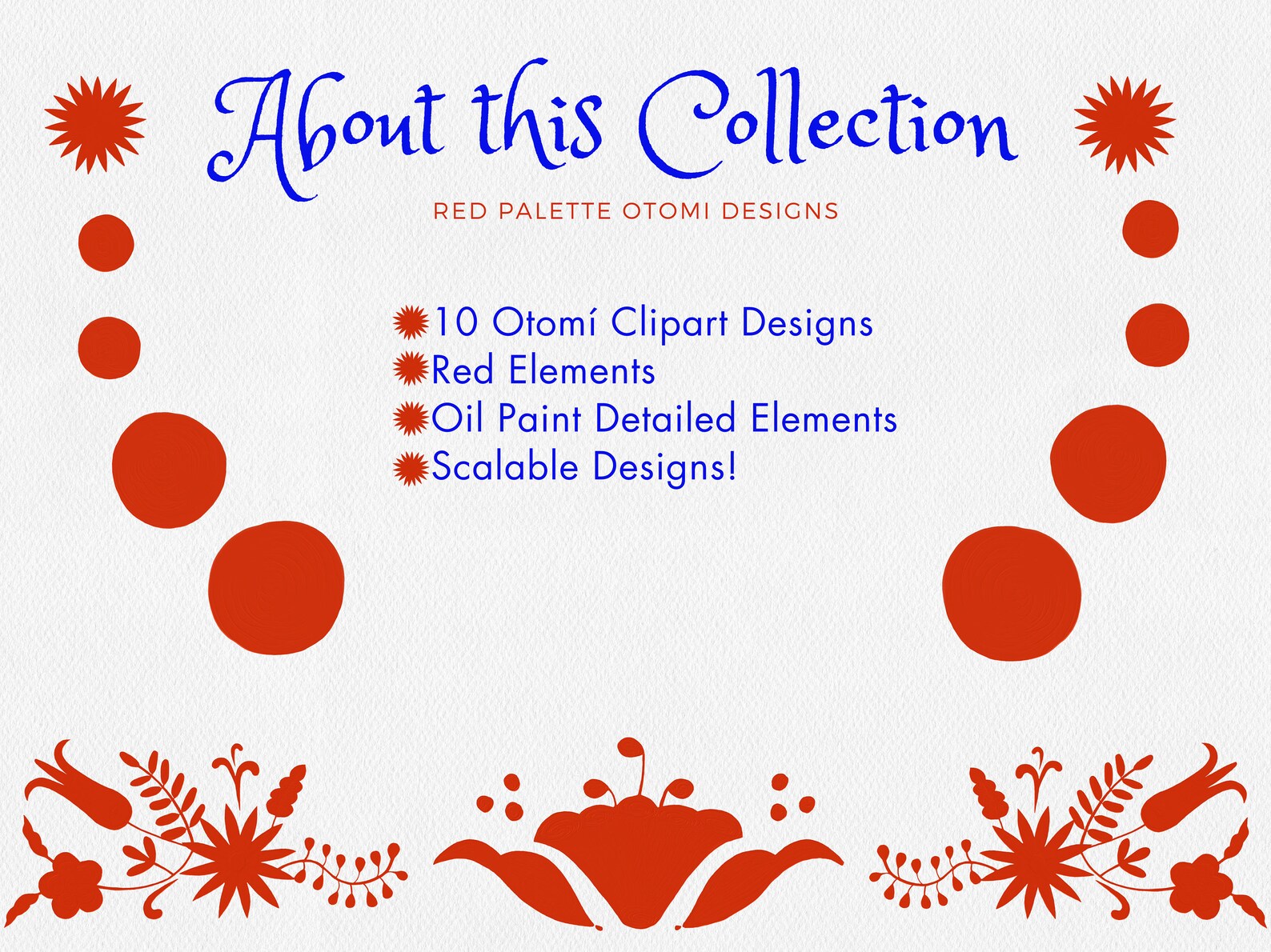 Mexican Otomi Clipart: Oil Overlays for Creative Projects Clipart ...