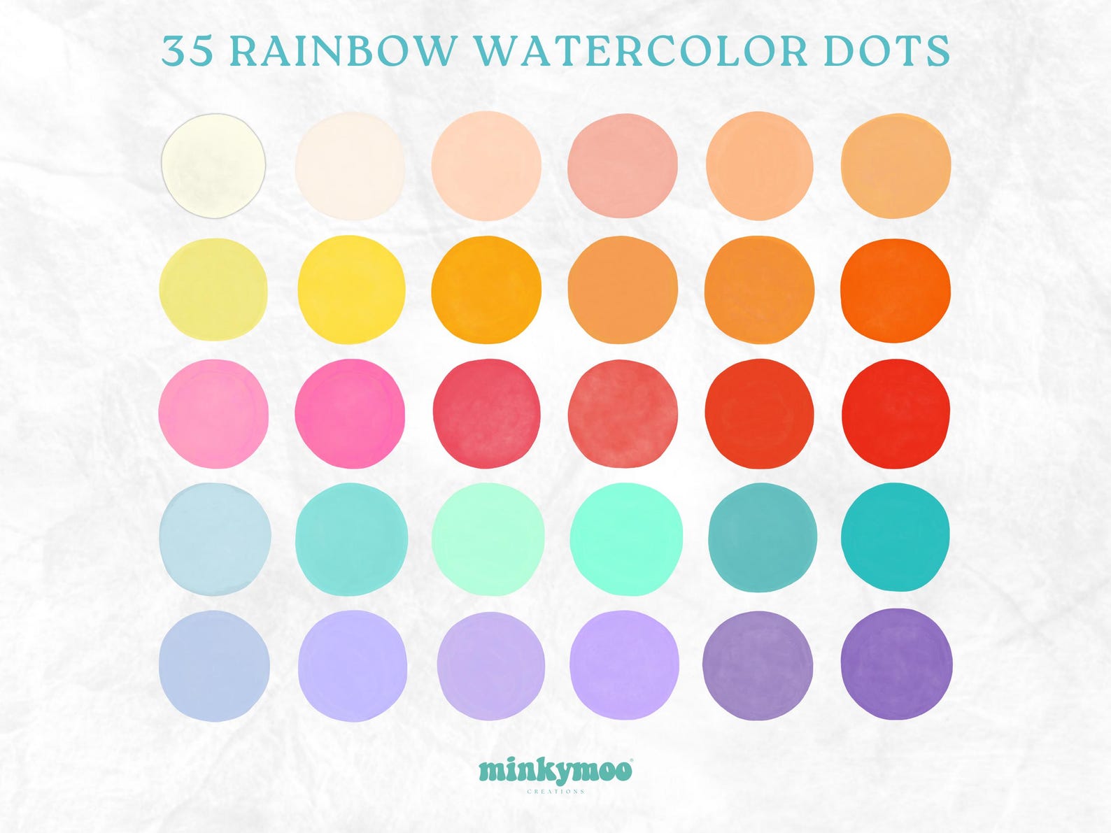 30 Rainbow Watercolor Shapes, Clipart Designs, Watercolor Designs ...