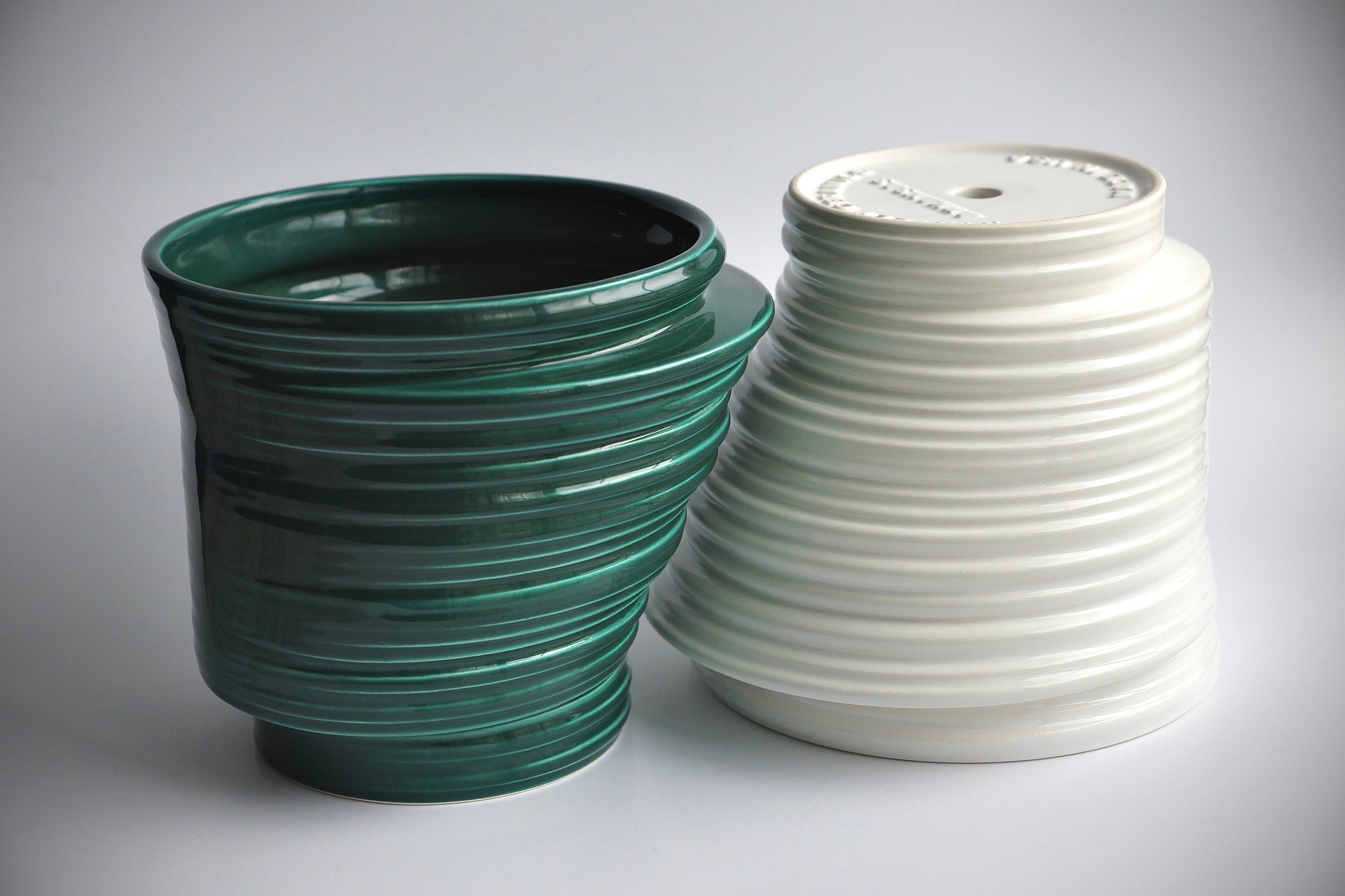 Ceramic Pot Succulent Planter With Drain Hole Utensil Holder Candy Dish ...