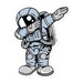 Astronaut Dab Bubble-free Stickers - Etsy