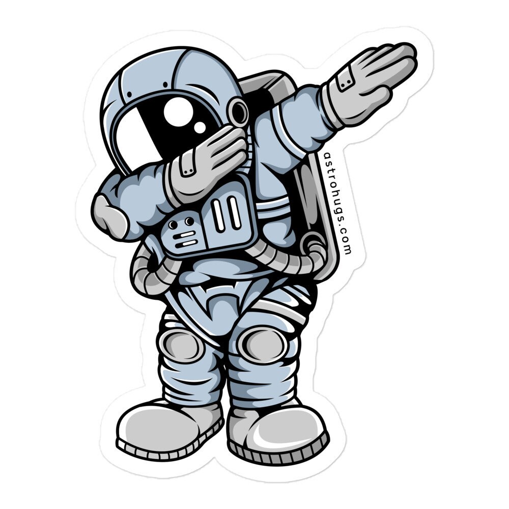 Astronaut Dab Bubble-free Stickers - Etsy