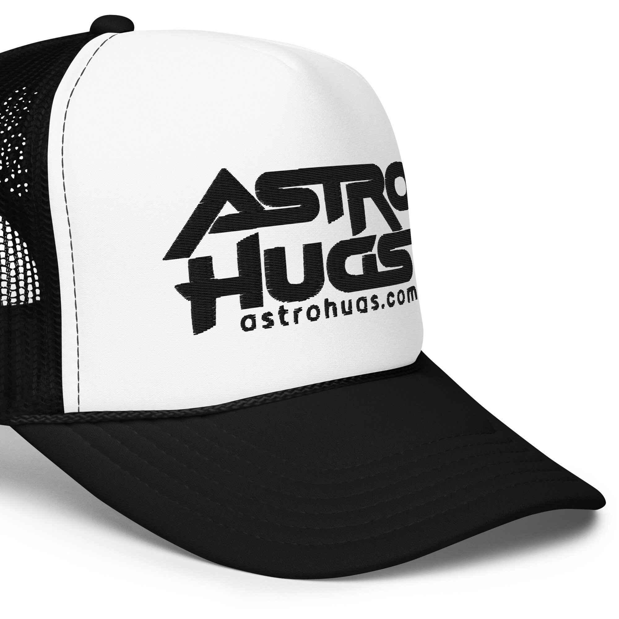 Astro Hugs Black Logo - Foam Trucker Hat - Etsy