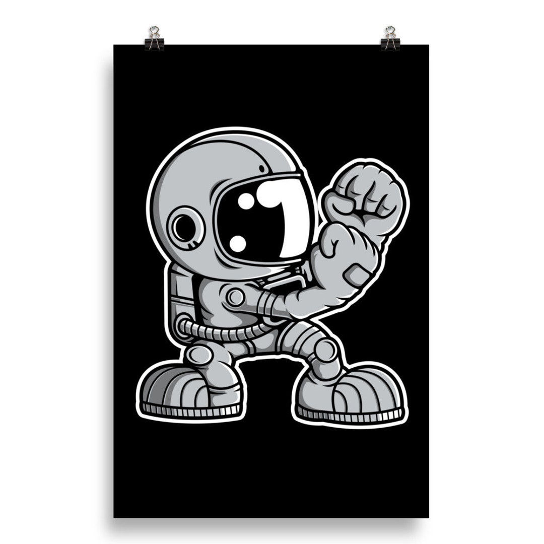 Astronaut Fighting Irish Matte Poster - Etsy