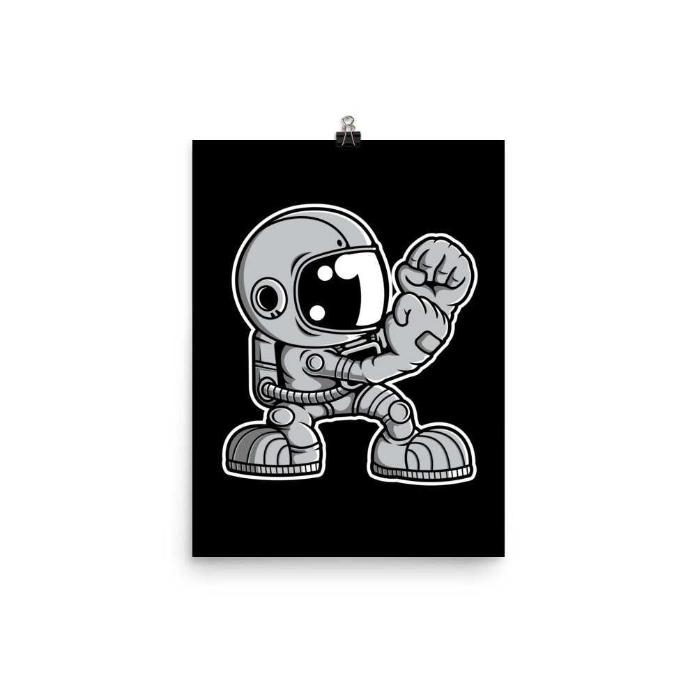 Astronaut Fighting Irish Matte Poster - Etsy