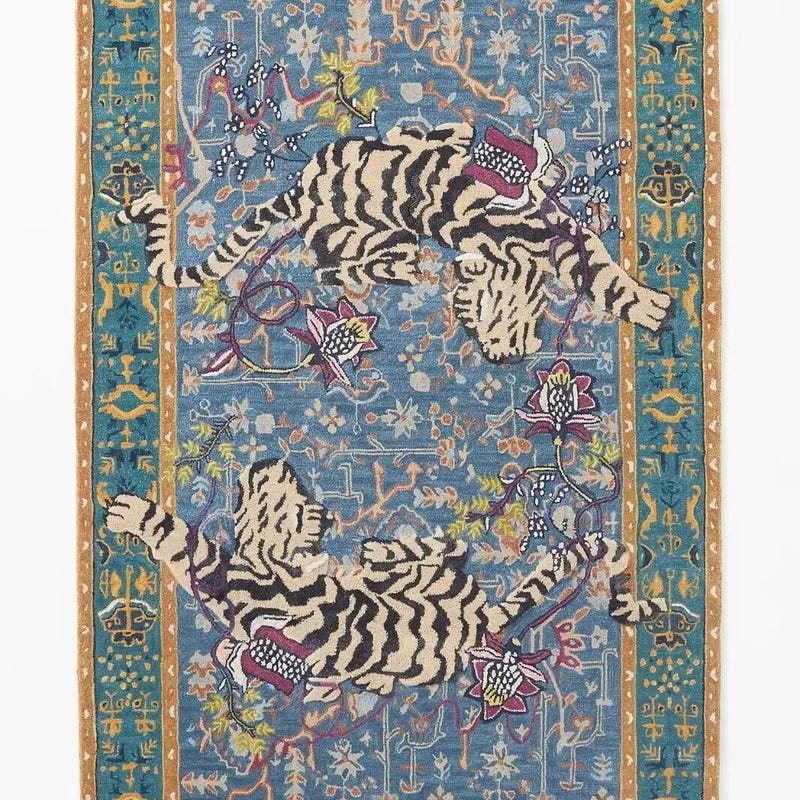 Tiger Rug - Etsy