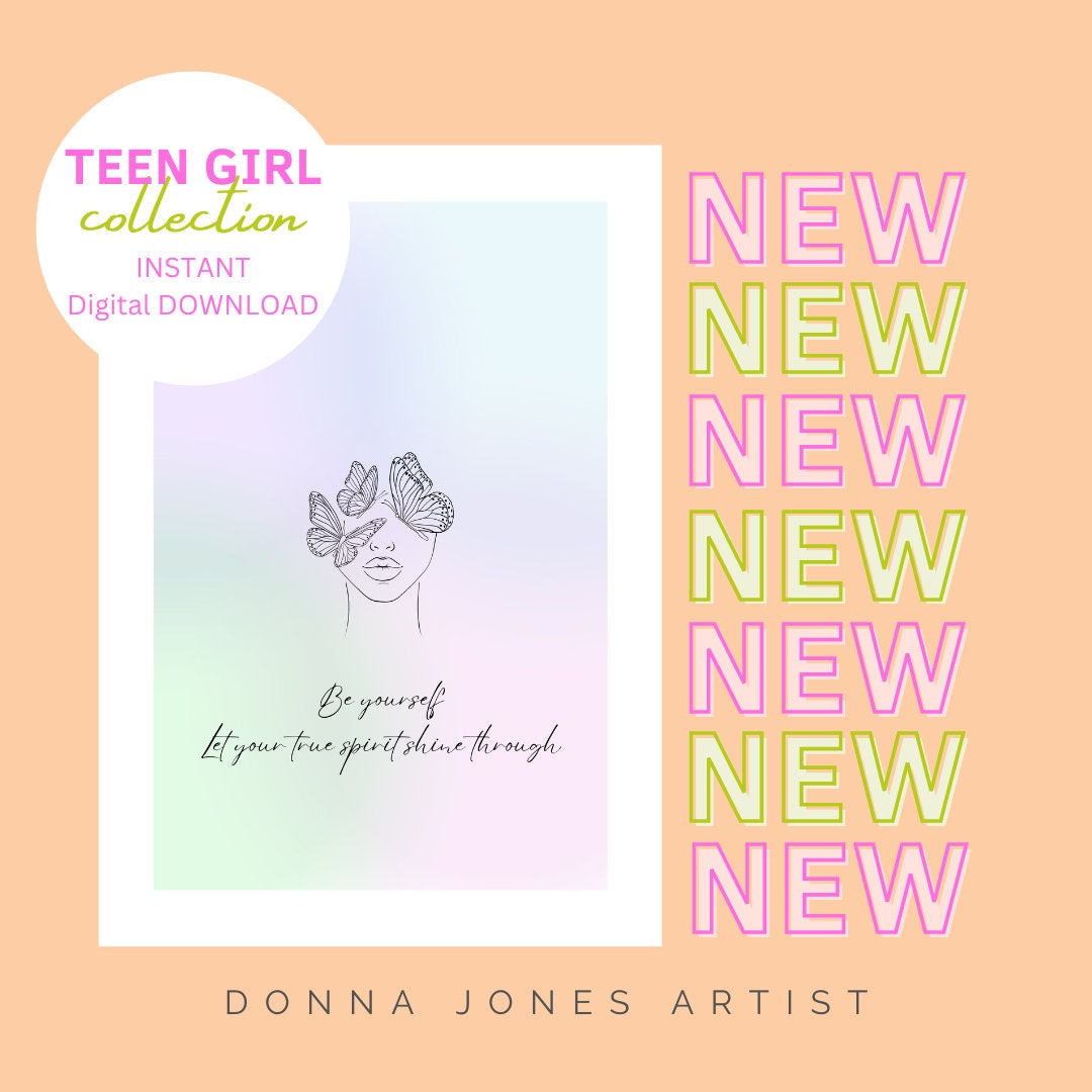 Teen Girl Printable Posters - Etsy