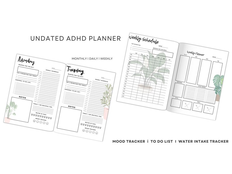 ADHD Printable Planner I ADHD Planner I Planner Template I ADHD ...