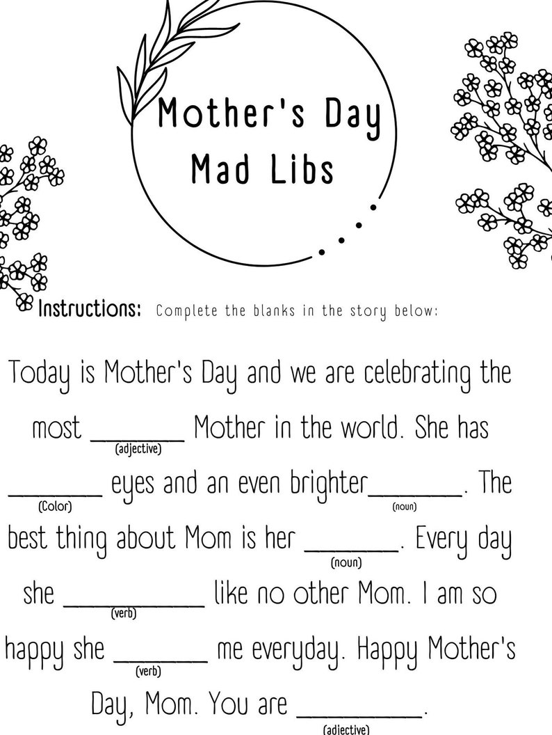 Mother's Day Game Bundle Pack I Mother's Day Printable Game I Kid's and ...