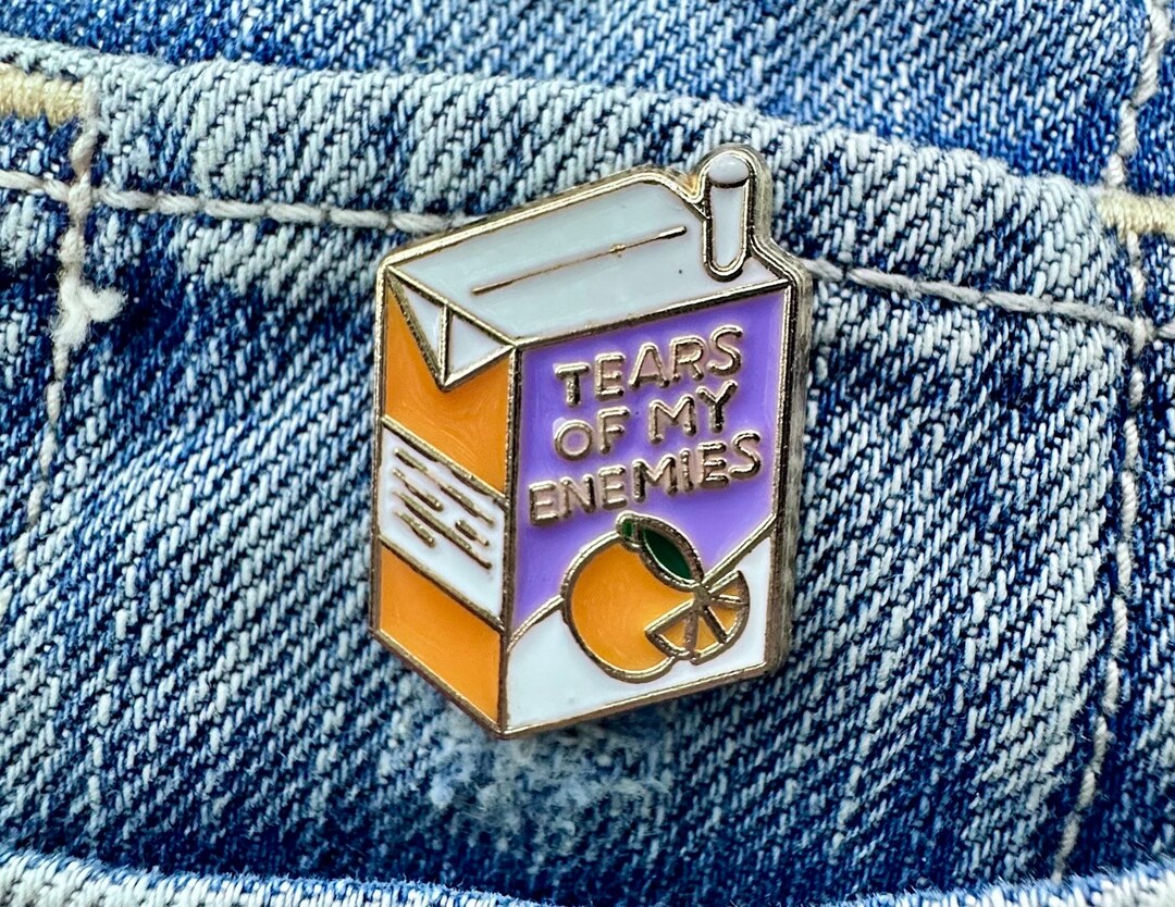 Free Ship U.S.A Funny Juice Box Enamel Pin - Etsy