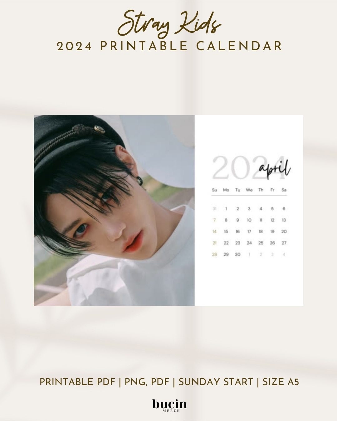 Stray Kids 2024 Calendar Stray Kids Year at a Glance Calendar 2024 ...