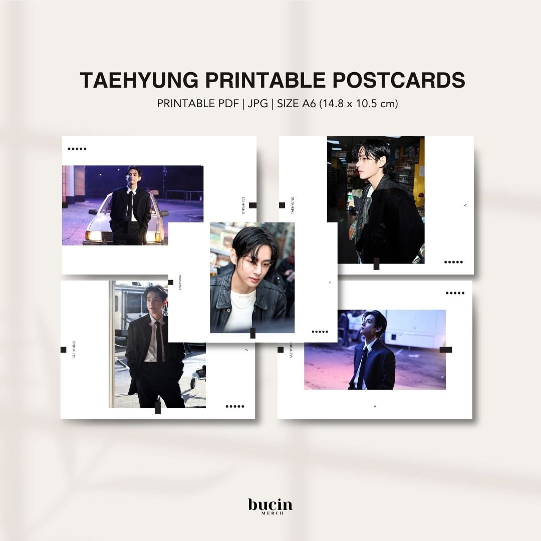 BTS Printable Postcards Bangtan Boys Digital Postcards BTS Birthday ...