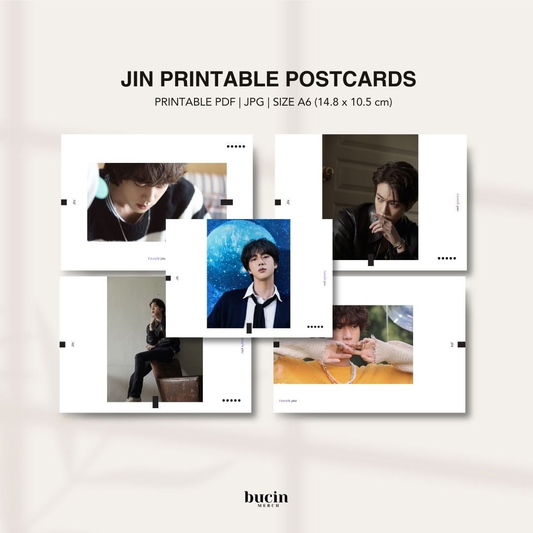 BTS Printable Postcards Bangtan Boys Digital Postcards BTS Birthday ...